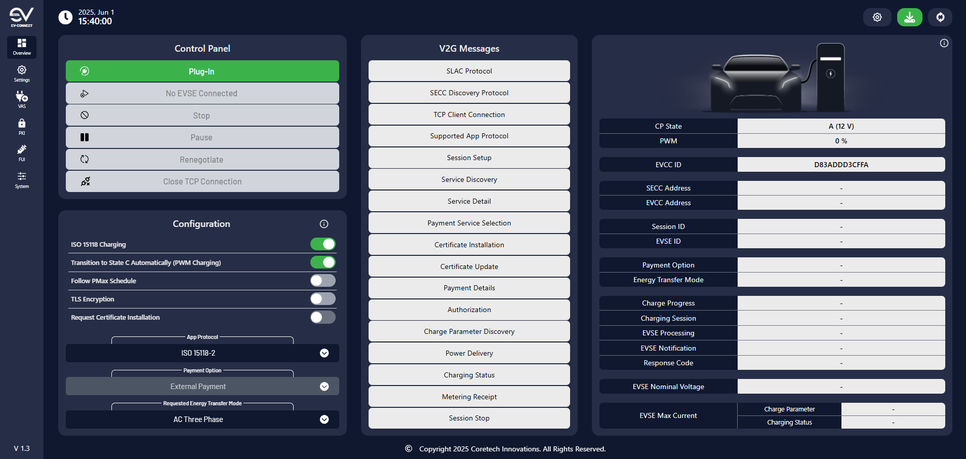 EV-Connect – EVSE Communication & Testing Tool
